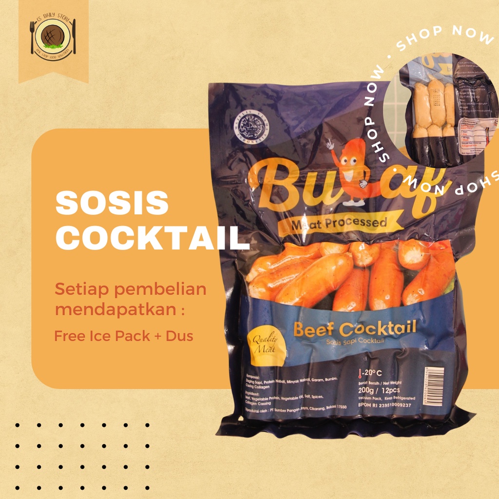 Jual Sosis Beef Cocktail non MSG | Shopee Indonesia