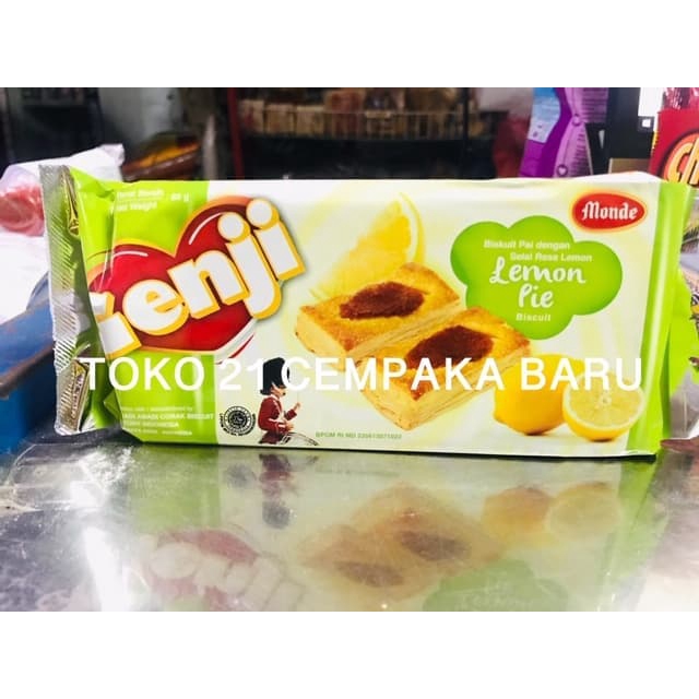 Jual Monde Genji Rasa LEMON PIE 85 gram | Biskuit Pai Lemon Murah Promo ...