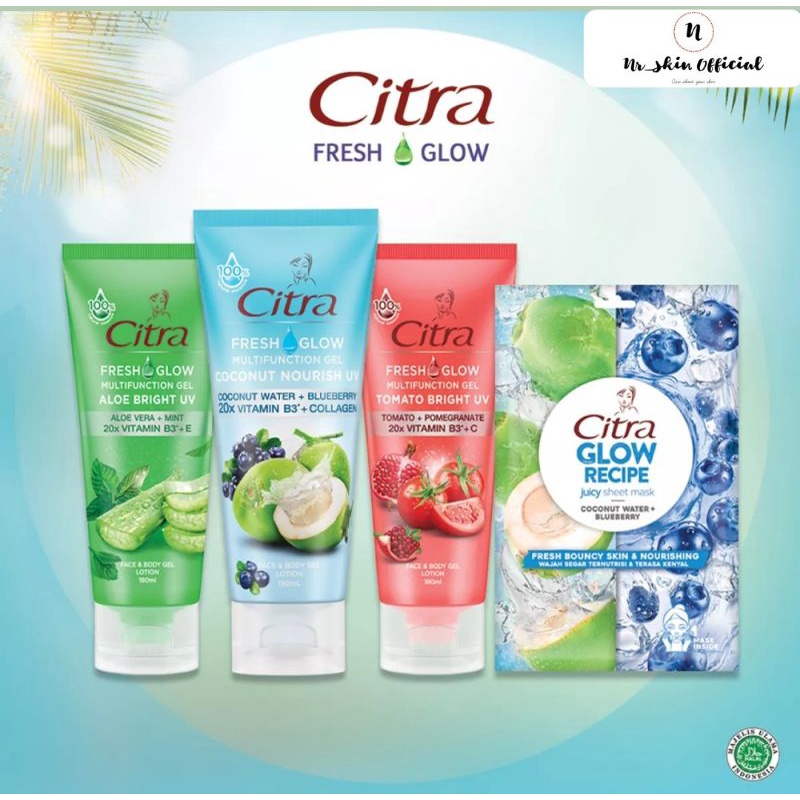Jual CITRA - Citra Fres Glow Multifuction Gel Original 180ML | Shopee ...