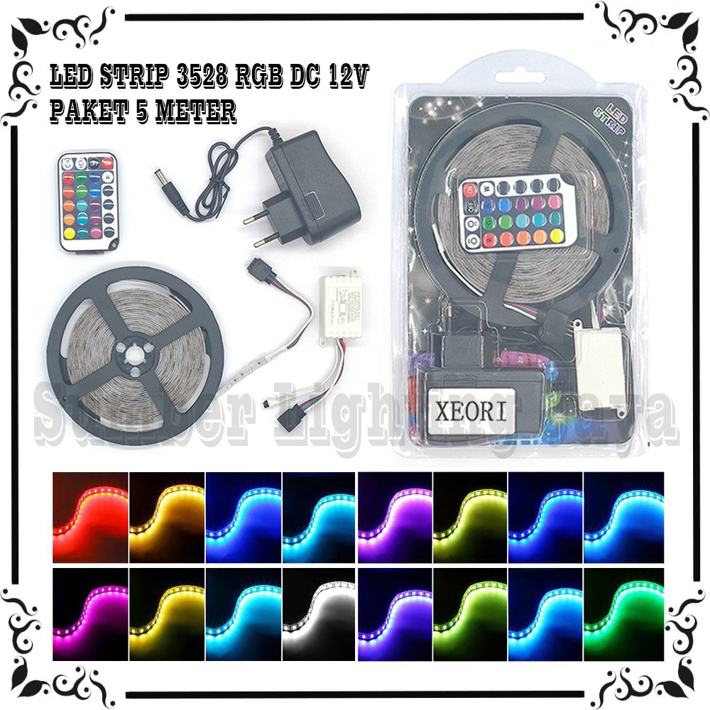 Jual HPS Grab Medan PAKET 5 METER LED STRIP 3528 RGB DC 12V / LED STRIP ...