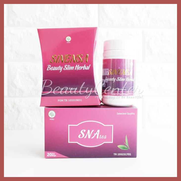 Jual SINENSA KAPSUL + TEA PAKET SINENSA BEAUTY SLIM HERBAL + GREEN TEA ...