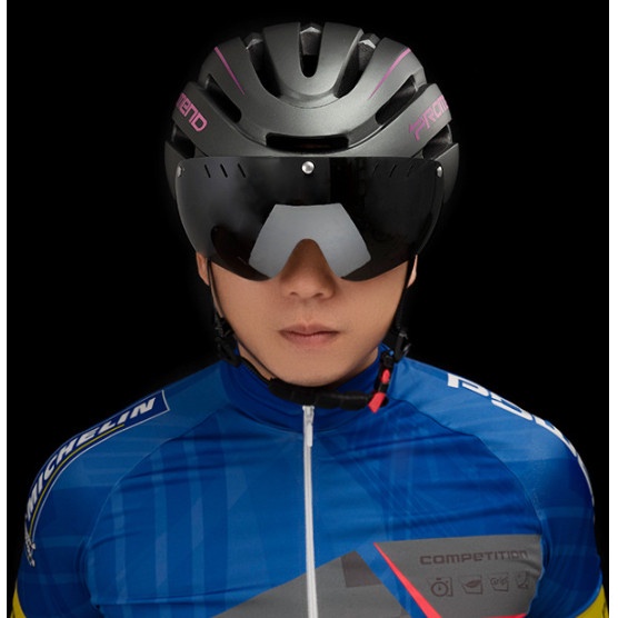 Jual Update Helm Sepeda Visor Plus Led Promend Terbaru Sale!!! | Shopee ...