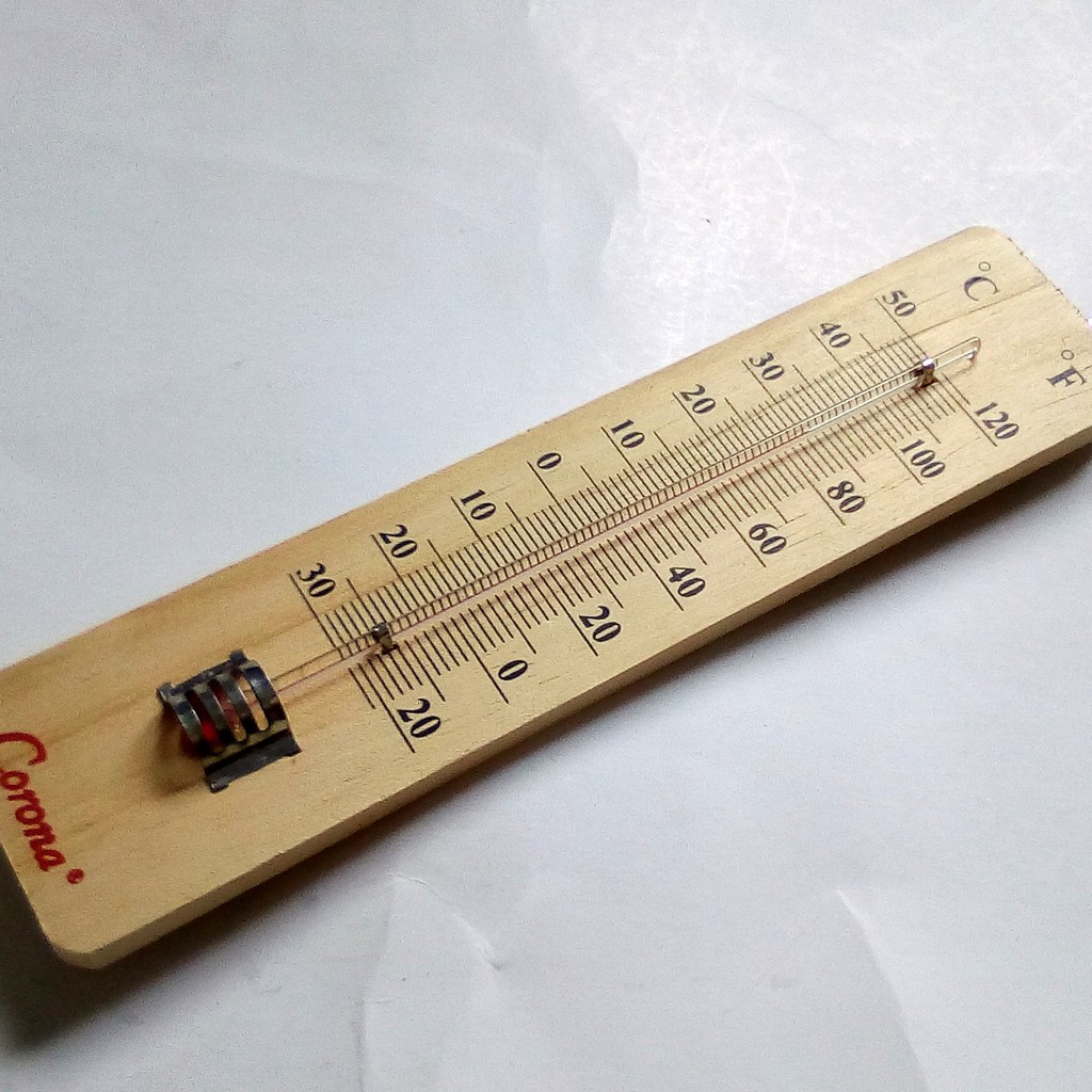 Jual Termometer / Thermometer Ruangan Kayu Temperatur Pengukur Suhu ...