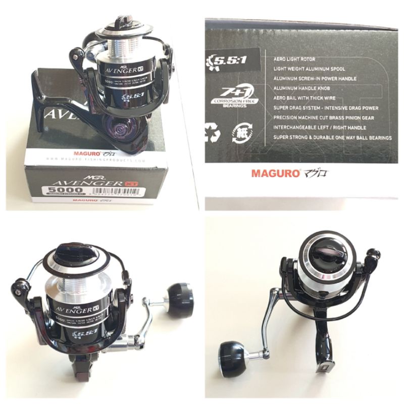 Jual Reel MAGURO AVENGER XT 1000 2000 3000 4000 5000 6000 8000 (power handle) | Shopee Indonesia