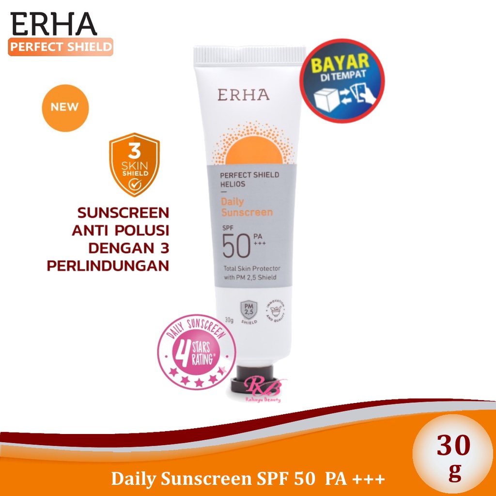 Jual ERHA Perfect Shield Helios Daily Sunscreen SPF 50 PA+++ 30 gr | Shopee Indonesia