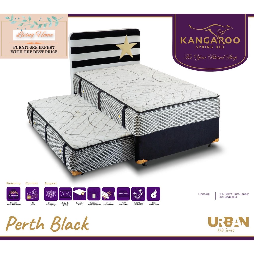Jual Springbed Kangaroo Perth - Bed Dorong Fullset | Shopee Indonesia