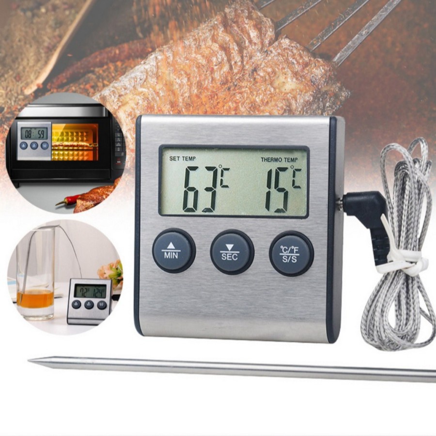 Jual Digital Cooking Thermometer Termometer Dapur Pengukur Suhu Air ...