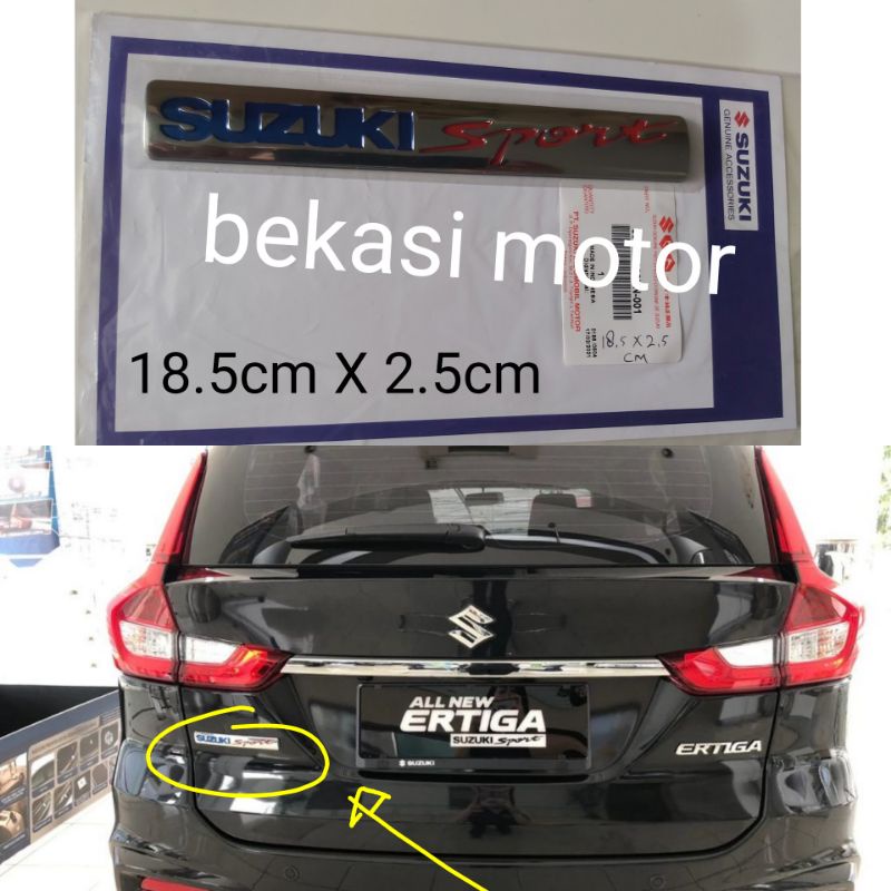 Jual 990BN-001 logo emblem suzuki sport ertiga XL7 original 18.5cmX2 ...