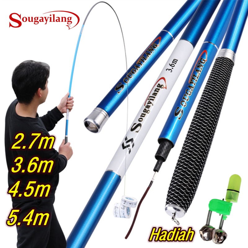 Jual Sougayilang Joran Tegek 2.7m 3.6m 4.5m 5.4m Joran Pancing Serat ...