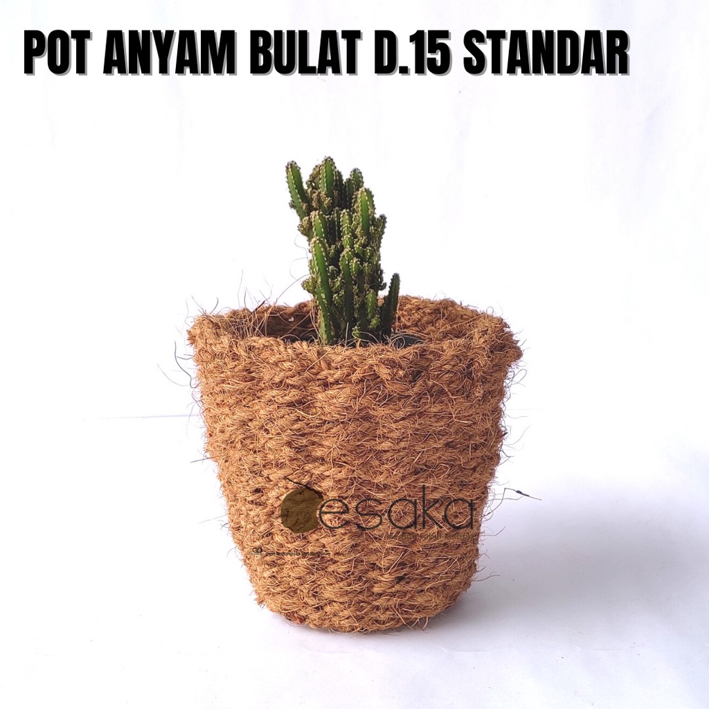 Jual Pot anyam sabut kelapa anggrek murah meriah pot cocofiber tanaman ...