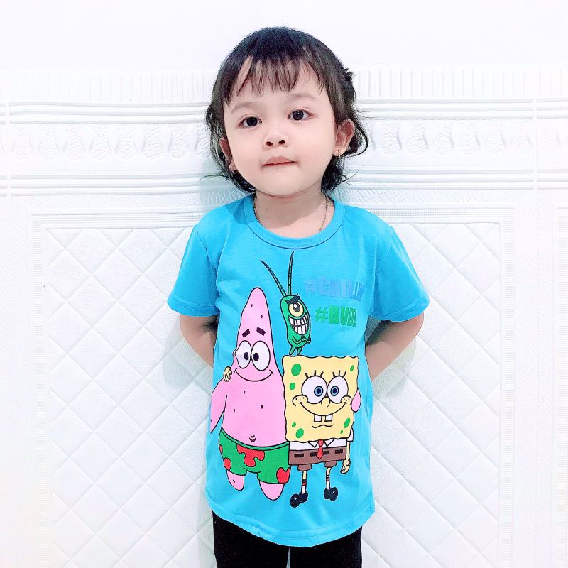 Jual Baju anak SPONGEBOB / PATRICK unisex usia 1-10 tahun | Shopee ...