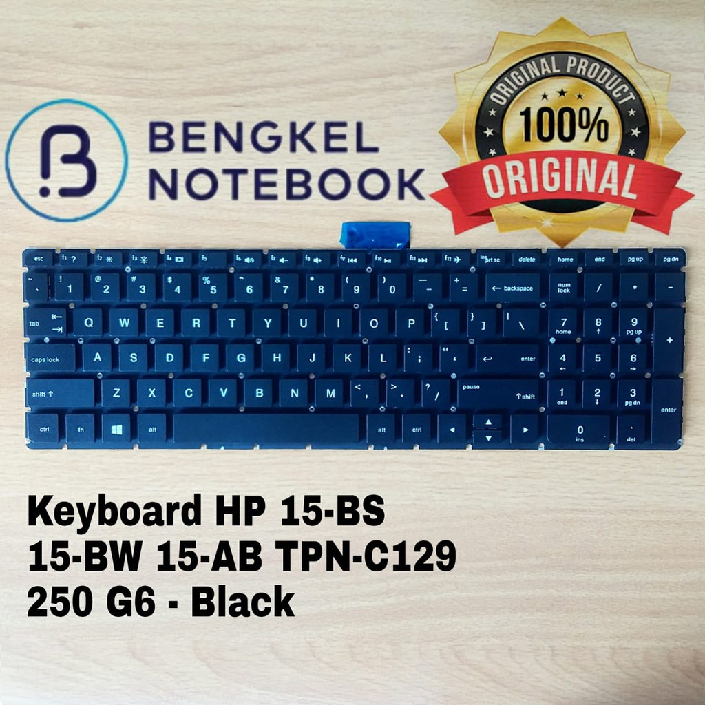 Jual KEYBOARD HP 15-BS 15-BW 15-AB 15-AU TPN-C129 TPN-C130 250 G6 15-AK ...