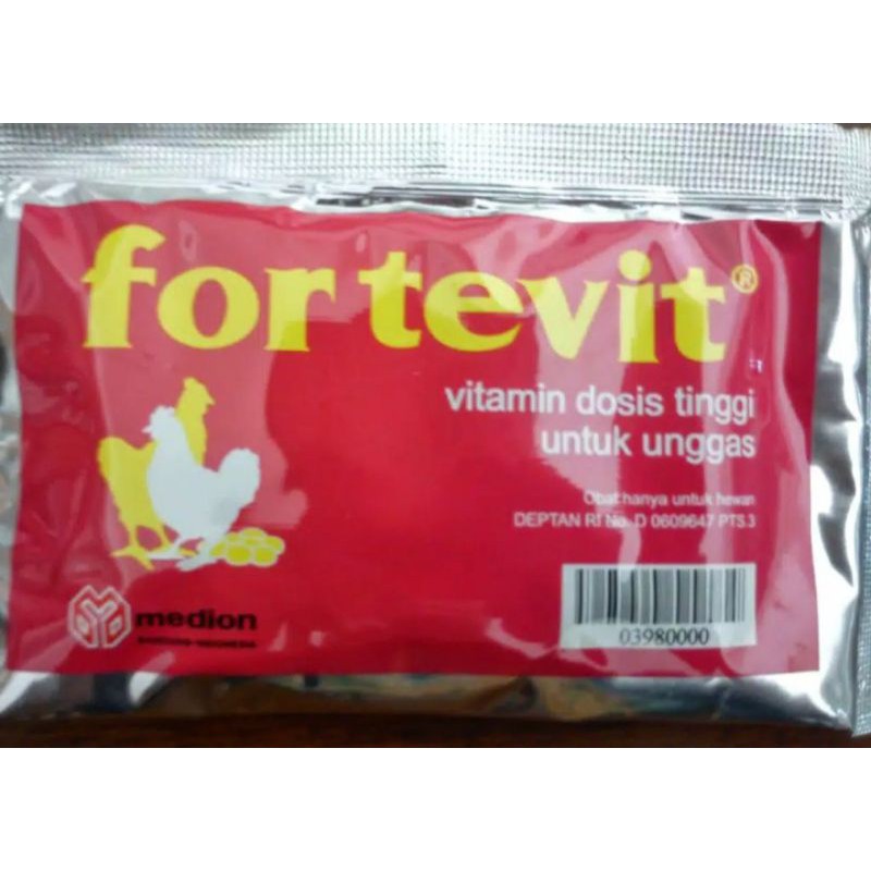 Jual VITAMIN dosis tinggi ayam FORTEVIT 50 GRAM | Shopee Indonesia