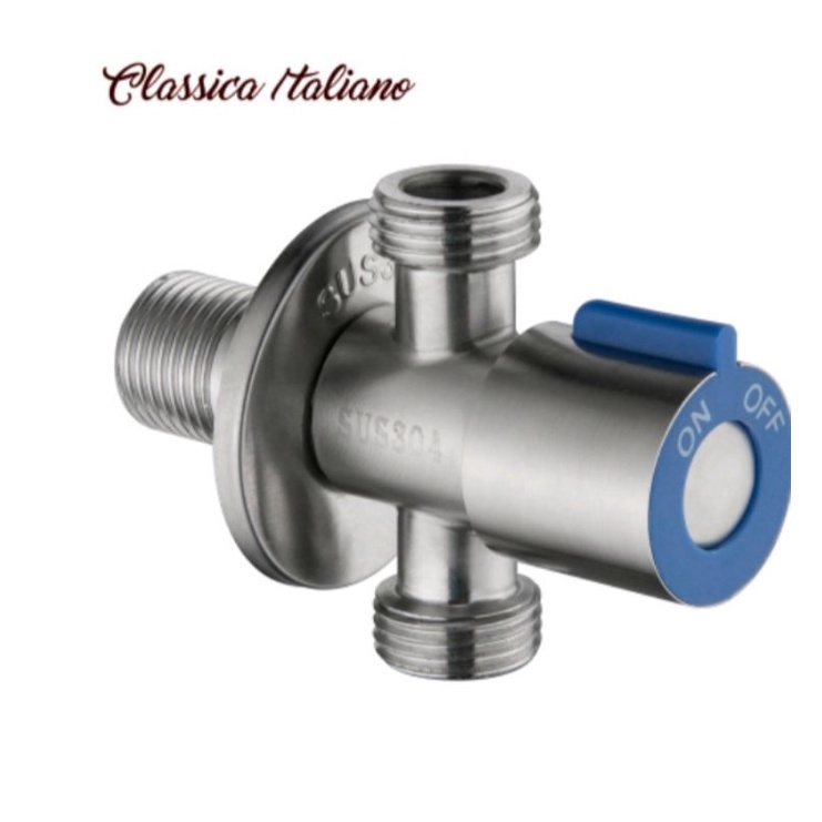 Jual Classica Italiano stop kran cabang 1/2" Full stainles | Shopee ...