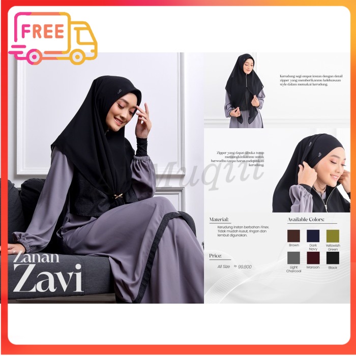 Jual DISKON Kerudung Instan Rabbani Zanan Zavi Hijab Original Bandung ...