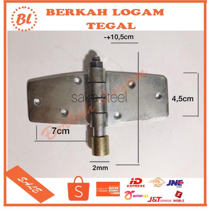 Jual Engsel Pintu Garasi Handerson Engsel Kupu Bagian Bawah Roda Kuning ...