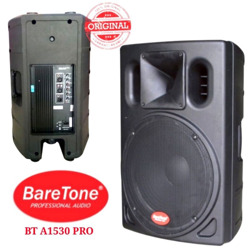Jual Speaker Aktif BareTone BT A1530PRO Portabel Wireless Metting 15 inch Bluetooth 2 unit ...