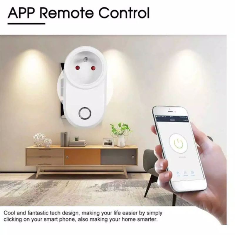 Jual Sonoff Stop Kontak Smart Plug Wifi Timer Wireless Remote Control | Shopee Indonesia
