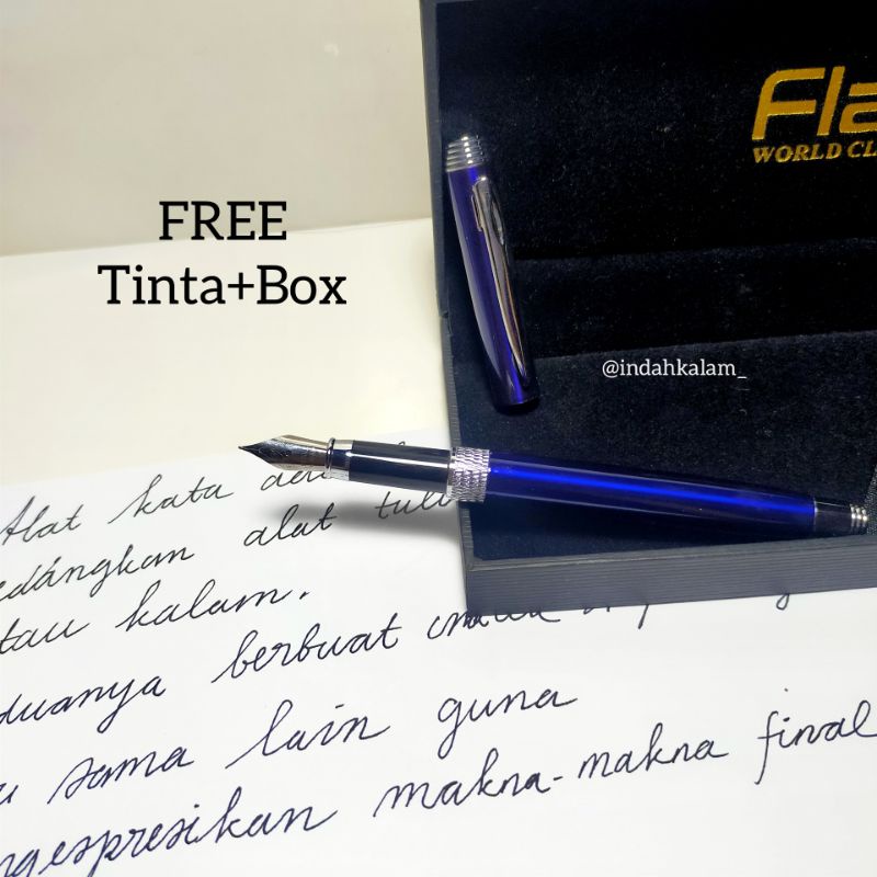 Jual [LANGKA] Fountain Pen Iridium Blue Set Nib Box Pulpen Klasik ...