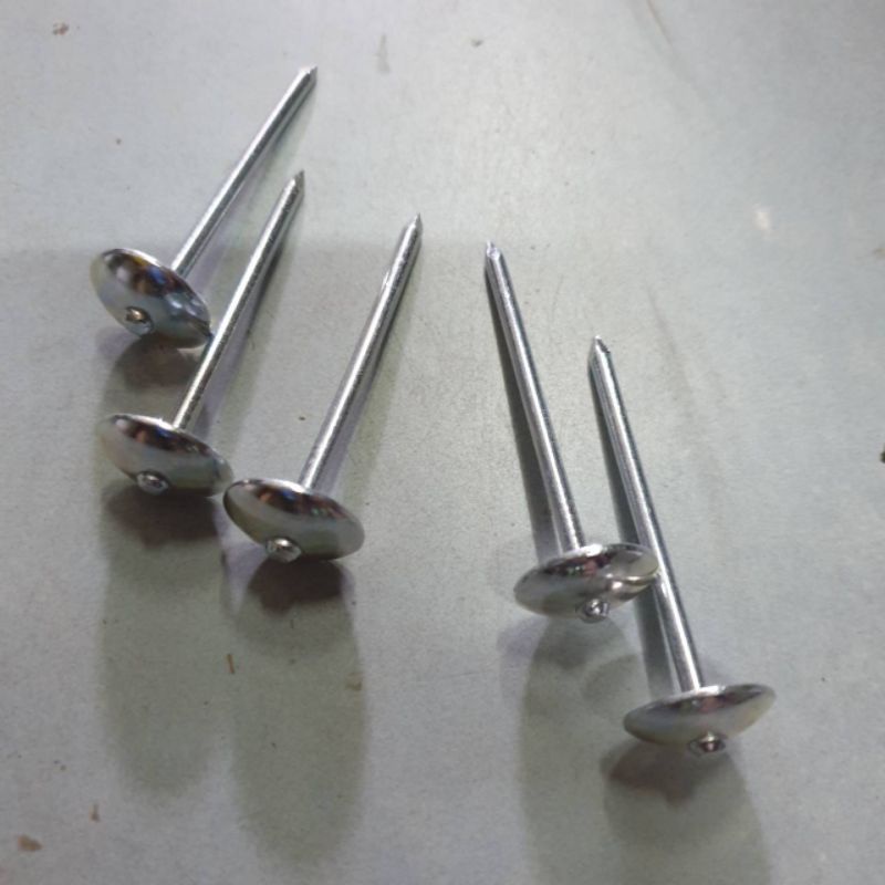 Jual Paku seng polos 2" inch per kotak / paku payung atap asbes 5 cm ...