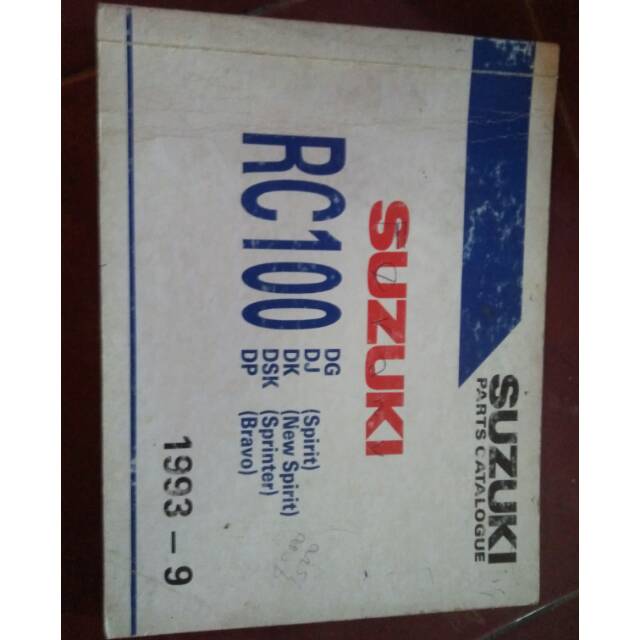 Jual SUZUKI RC100 SPRINTER RC SERIES CATALOG PART ORIGINAL | Shopee ...