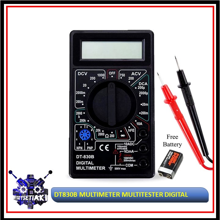 Jual DT830B MULTIMETER MULTITESTER DIGITAL DT-830B AVOMETER | Shopee ...