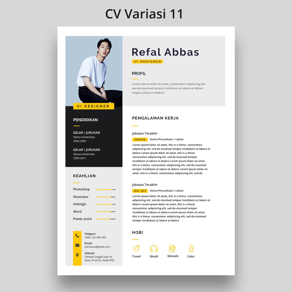Jual Jasa pembuatan CV / Desain CV Murah / Surat Lamaran Kerja / Pembuatan CV ATS / Paket Desain ...