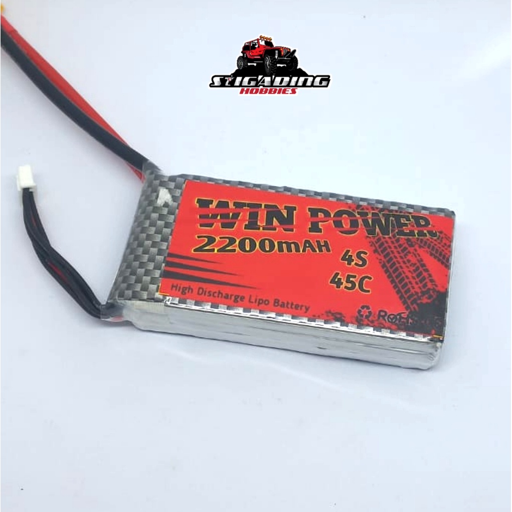 Jual BATERAI WIN POWER LIPO 4S 14,8V 2200 MAH 45C | Shopee Indonesia