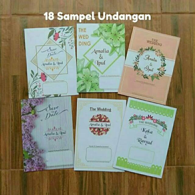 Jual Katalog Undangan, Sample/ Contoh Undangan Terlaris | Shopee Indonesia