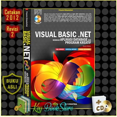Jual Buku Visual Basic .Net Membuat Aplikasi Database dan Program Kreatif +CD | Shopee Indonesia