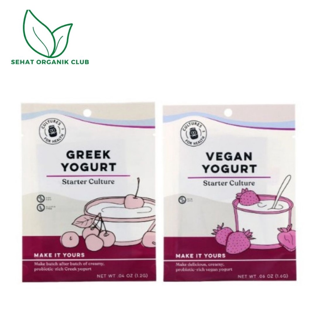 Jual Cultures for Health Greek Yogurt 2 Packets ; Cultures Vegan Yogurt ...