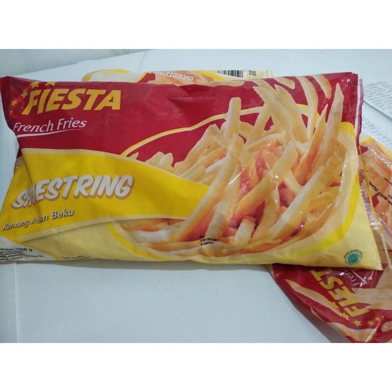 Jual fiesta kentang goreng 1kg French fries shoestring | Shopee Indonesia