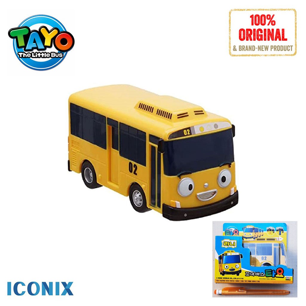Jual Iconix Tayo The Little Bus Lani Bus Yellow TYX217003 Mimi World Korean Toys Animation Pull ...