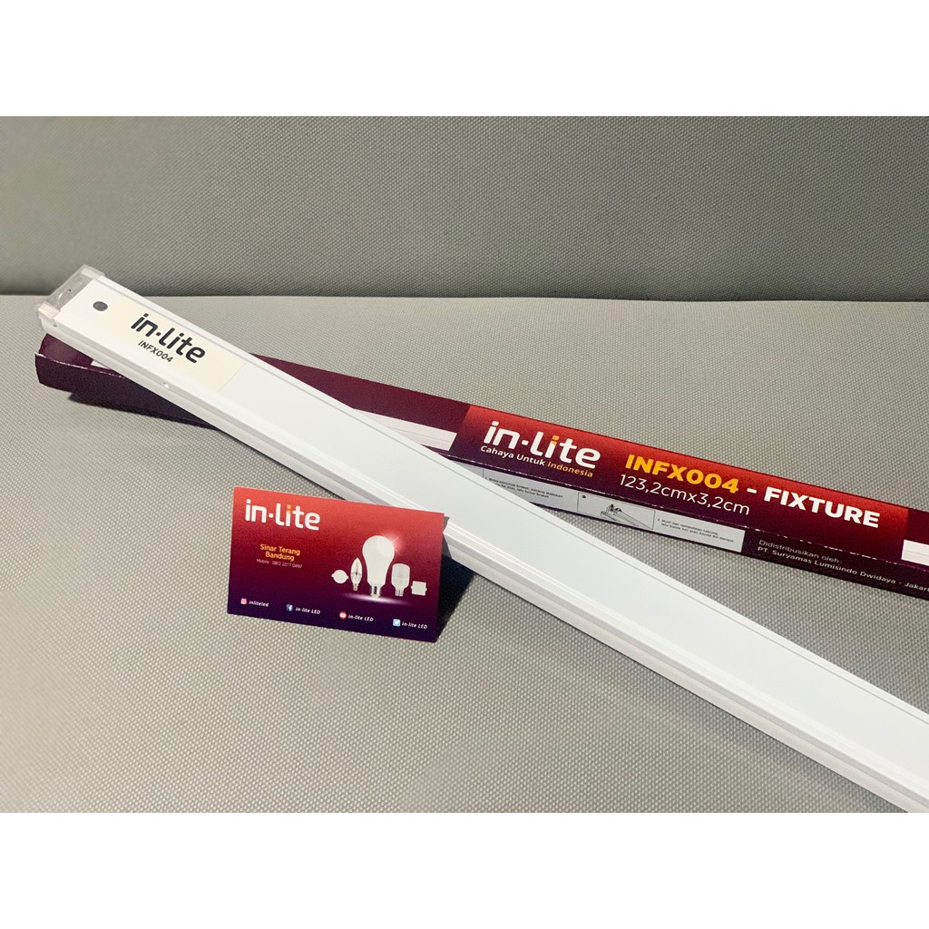 Jual Kap Lampu TL Inlite LED T8 120cm Rumah 120 cm 18w Housing In Lite | Shopee Indonesia