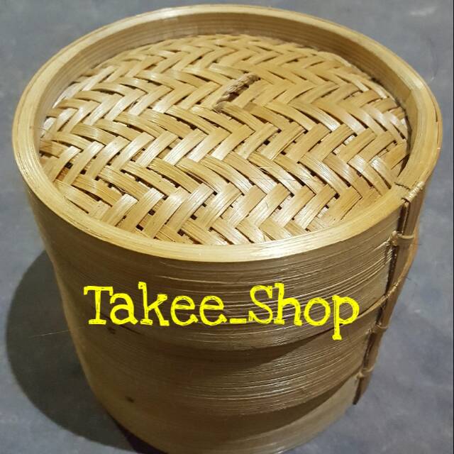 Jual KLAKAT BAMBU kukusan dimsum 13CM (2 BADAN + 1 TUTUP) | Shopee ...
