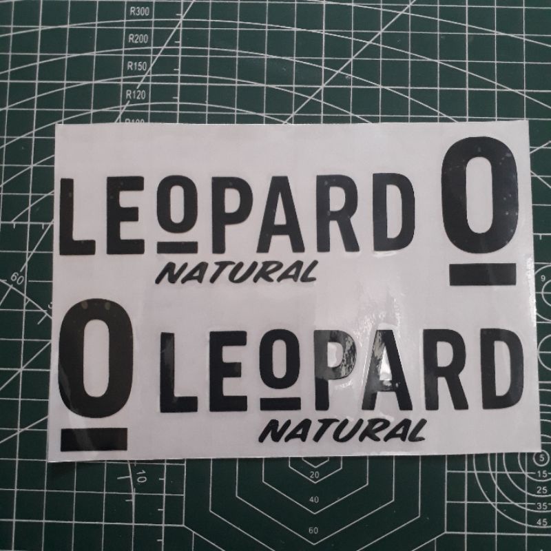 Jual Stiker / Sticker Helm Leopard Set ( hitam ) | Shopee Indonesia