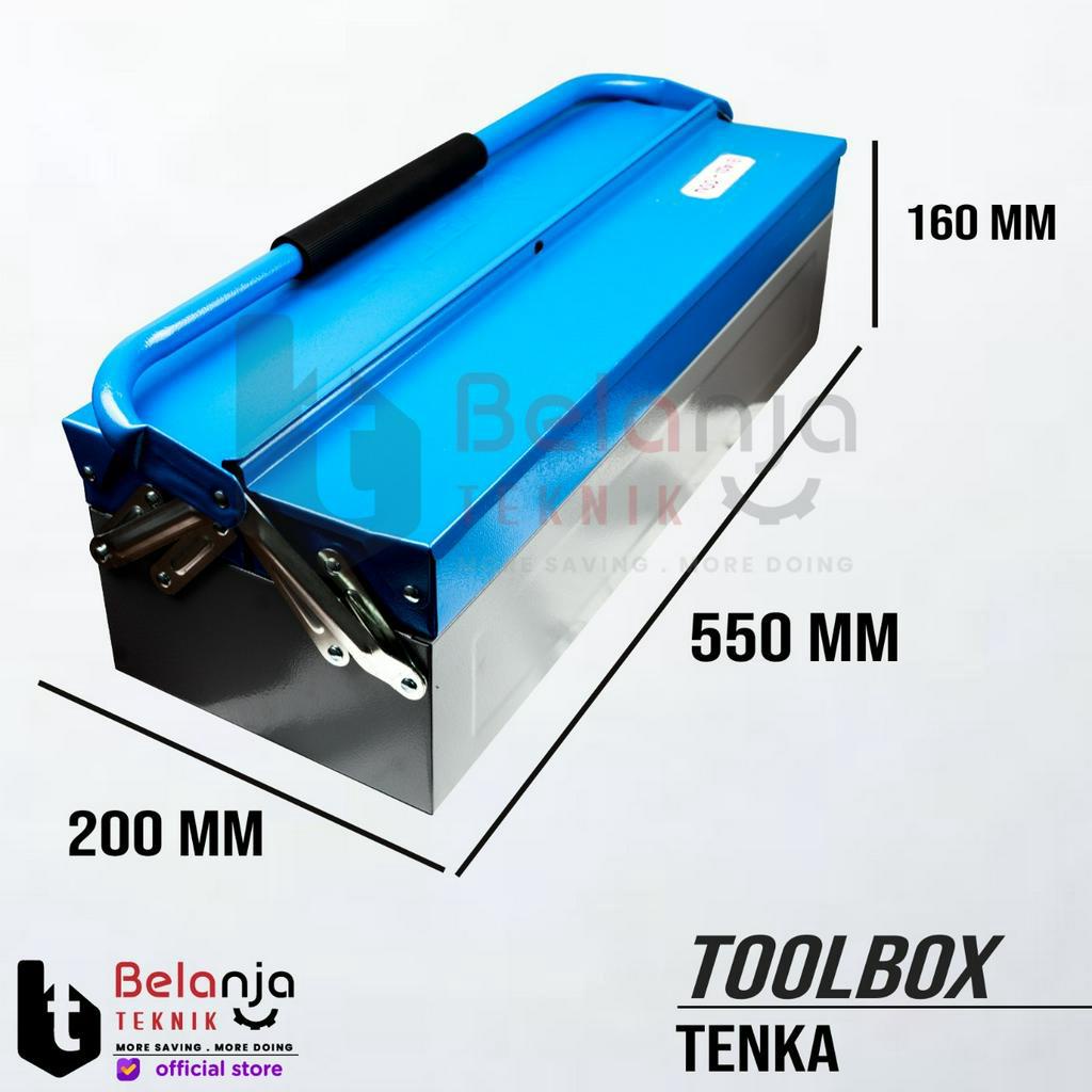 Jual Tenka Toolbox Besi 2 Susun Tool Box Tempat Perkakas Metal 2 ...