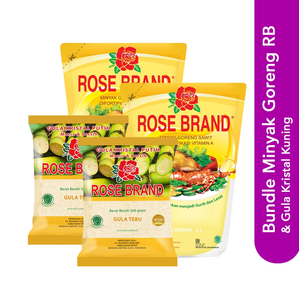 Jual Rose Brand - Bundle Minyak Goreng Rose Brand & Gula Kristal Kuning ...