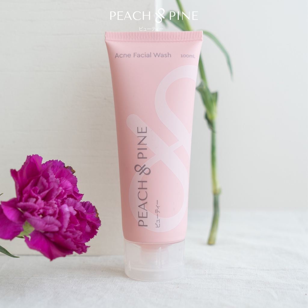 Jual Peach and Pine Acne Facial Wash 100mL | Shopee Indonesia