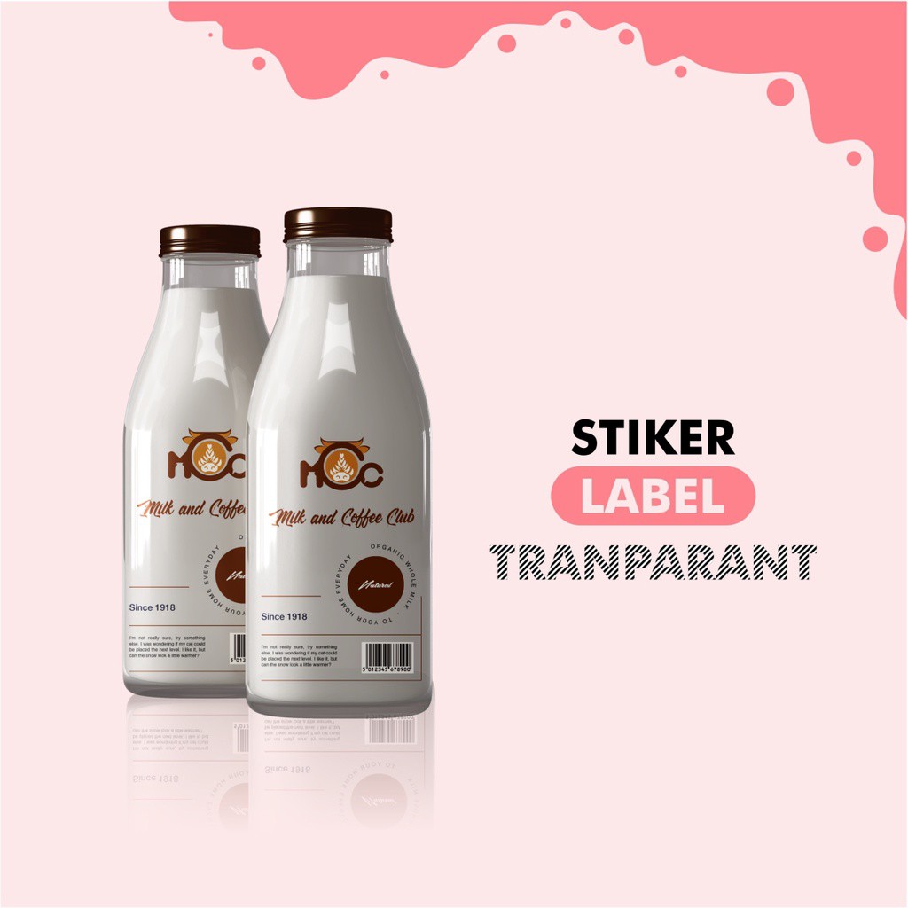 Jual STIKER BOTOL / STIKER TRANSPARAN / STIKER KEMASAN / STIKER PRODUK ...