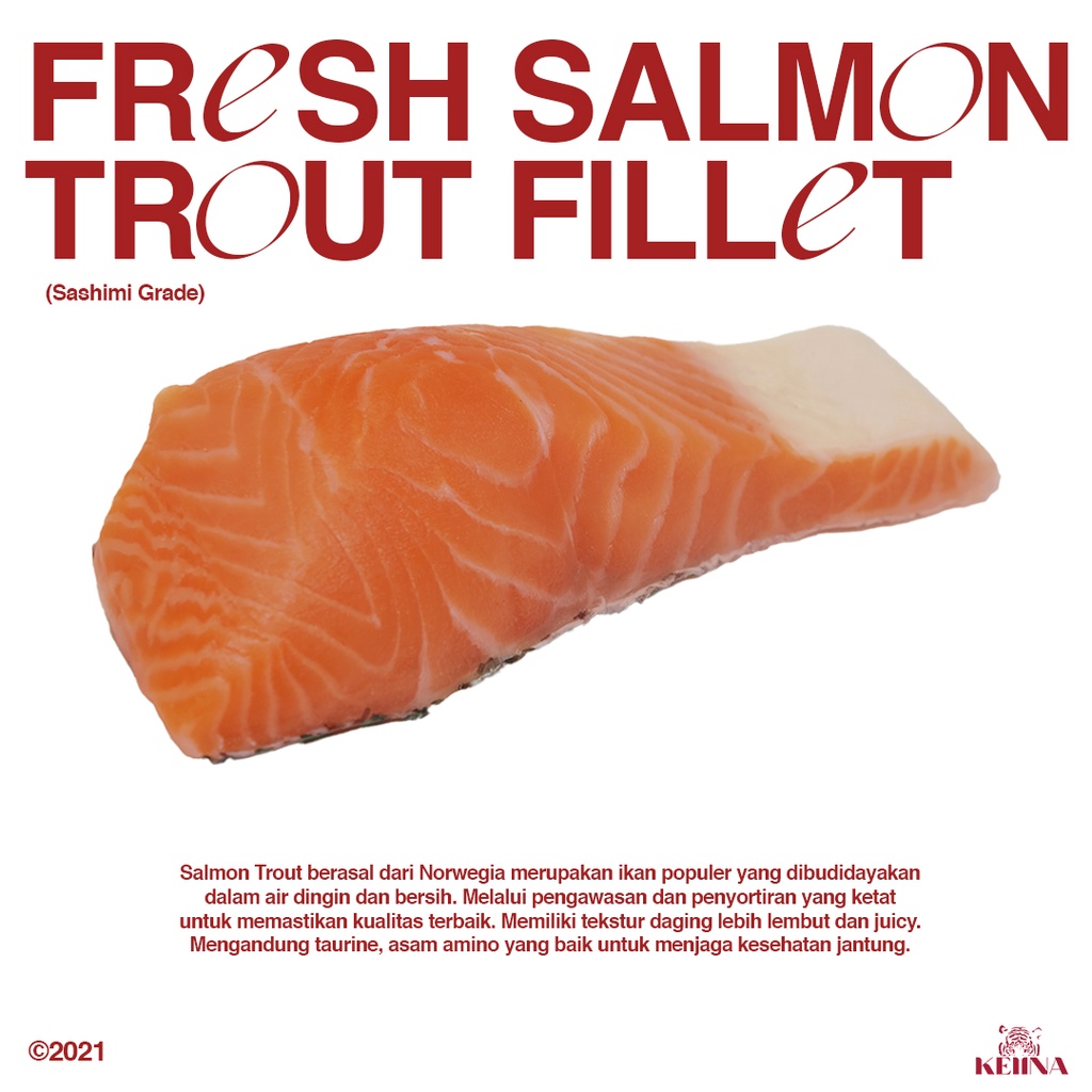 Jual Ikan Fresh Salmon Trout Fillet Sashimi Grade Segar Frozen Beku Premium Seafood | Shopee ...
