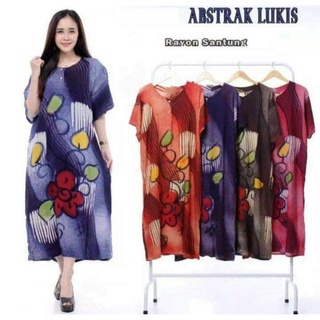 Jual baju multi fungsi/baju perang emak emak/ daster abstrak/ daster ...