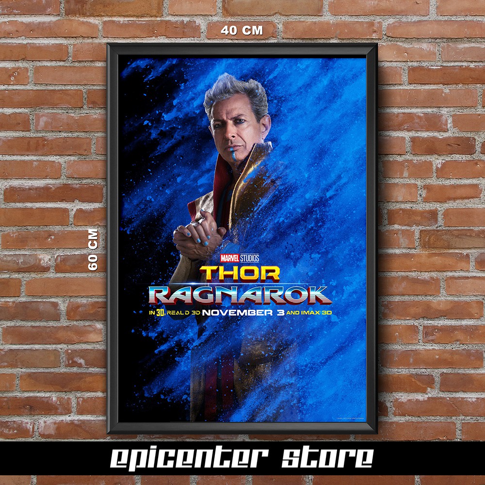 Jual Poster Film Thor Ragnarok - Grandmaster 2 40x60 + Frame | Shopee ...