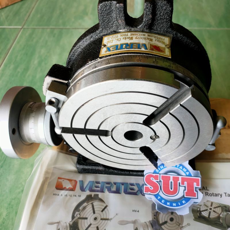 Jual Rotary Table 6 inch HV-6. VERTEX vertical horizontal Rotary Table ...