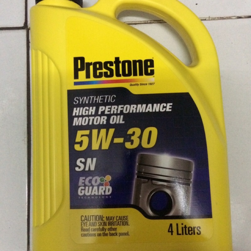 Jual PRESTONE 5W-30 SN 4 Liters Eco Guard Oli Mesin Synthethic | Shopee Indonesia