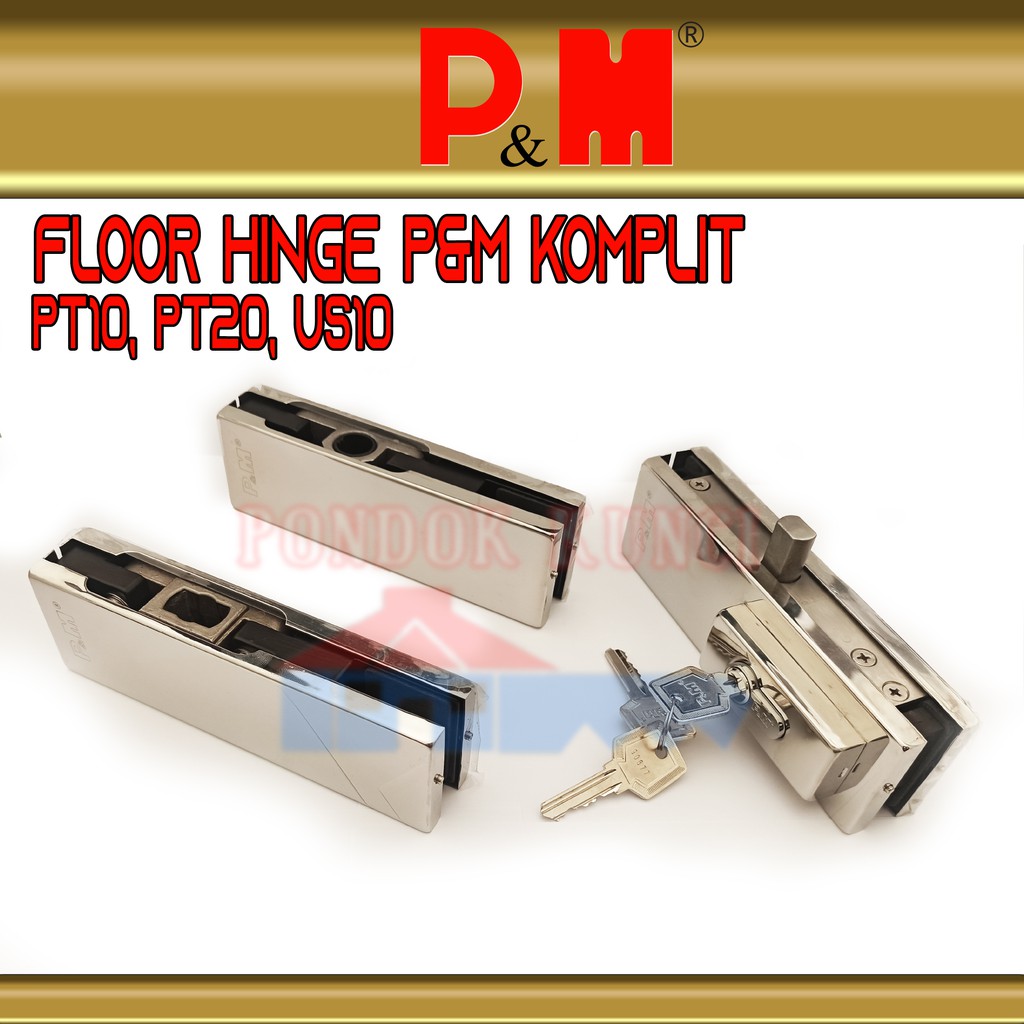 Jual PATCH FITTING P&M FOOR GLASS DOOR KOMPLIT SET PT10,PT20,US10+CYLINDER | Shopee Indonesia