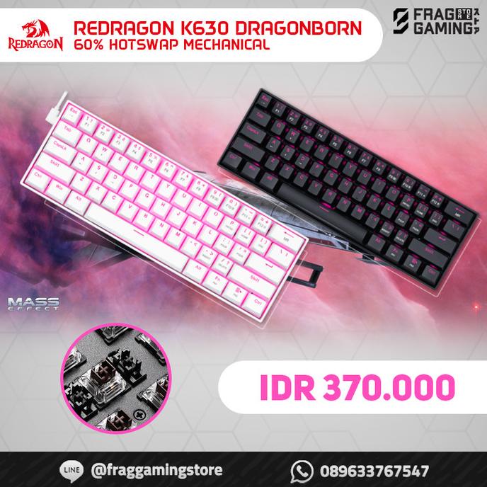 Jual Redragon / Reddragon K630 Mechanical Gaming Keyboard Dragonborn Tamarastore23 | Shopee ...