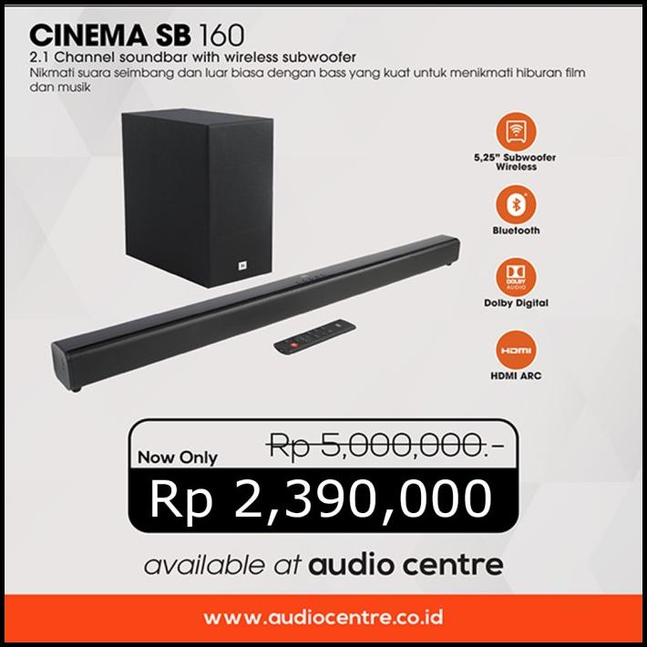 Jual Jbl Sb160 Sb 160 Soundbar With Wireless Subwoofer 2.1 Channel ...