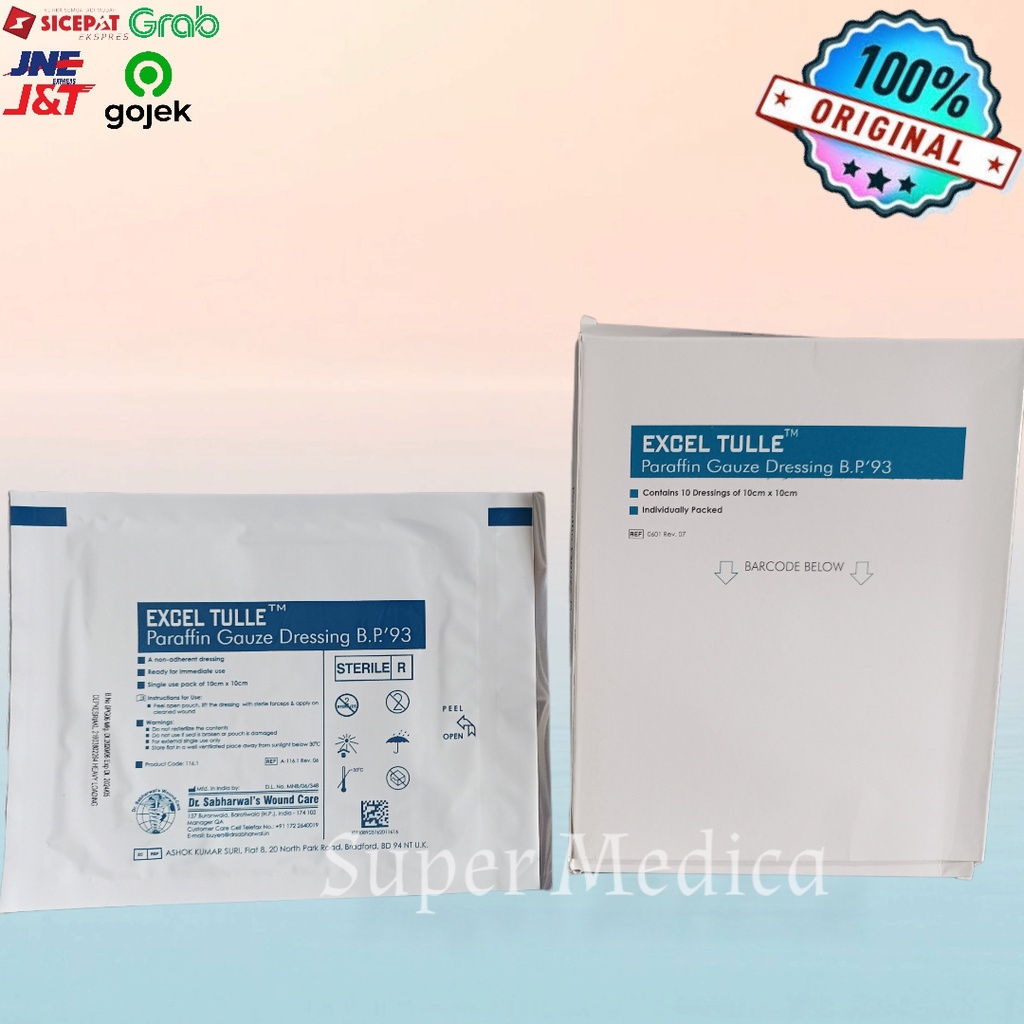 Jual Excel tulle paraffin gauze dressing harga /pcs | Shopee Indonesia