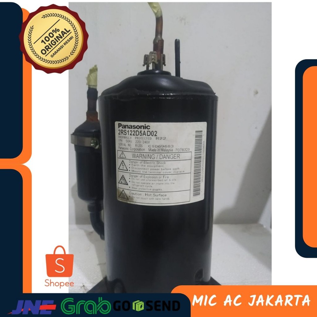 Jual kompresor compresor ac bekas merek Panasonic 1/2 pk - 1 pk R22 ...